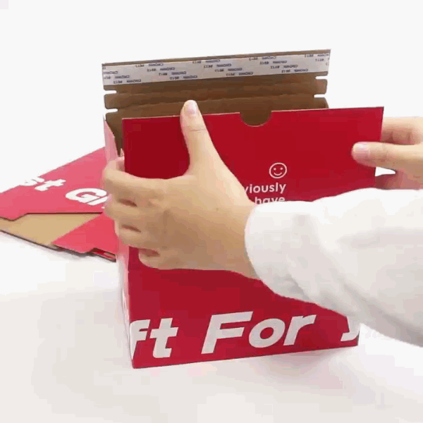 Shipping Zipper Carton Box Corrugated Cardboard Tear Strip Box